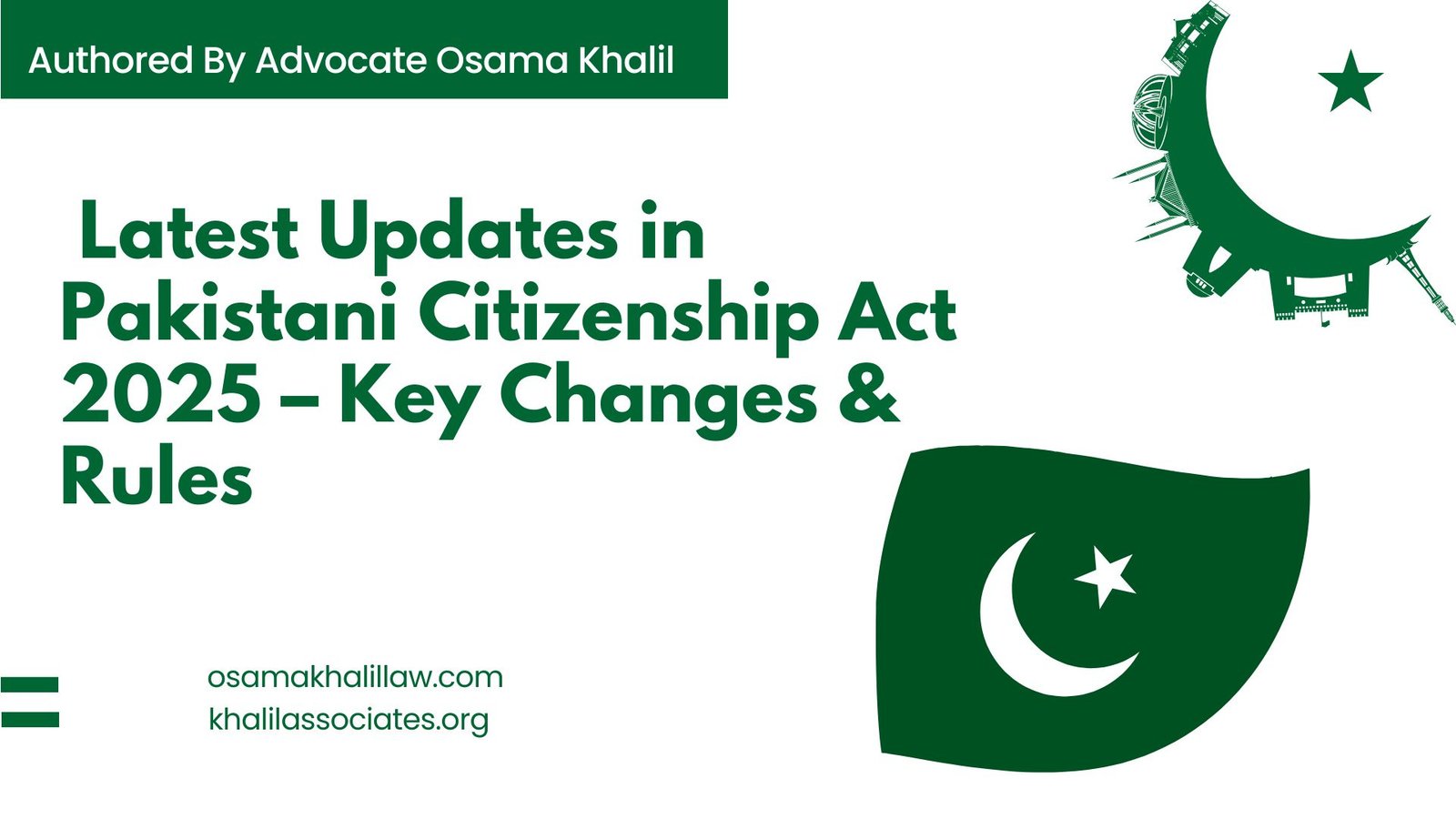 Pakistani Citizenship Act 2025 – Key Changes & Rules